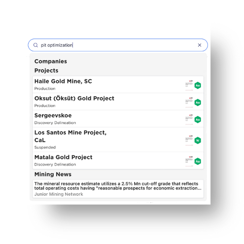 Prospector The Search Engine For The Mining Industry